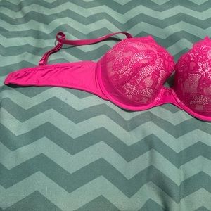 Maidenform | Intimates & Sleepwear | Maidenform Lace Hot Pink Pushup ...